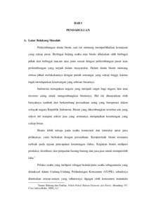 ANALISIS TENTANG PUTUSAN BADAN PENYELESAIAN SENGKETA KONSUMEN (BPSK) KOTA PEKANBARU TERHADAP ...